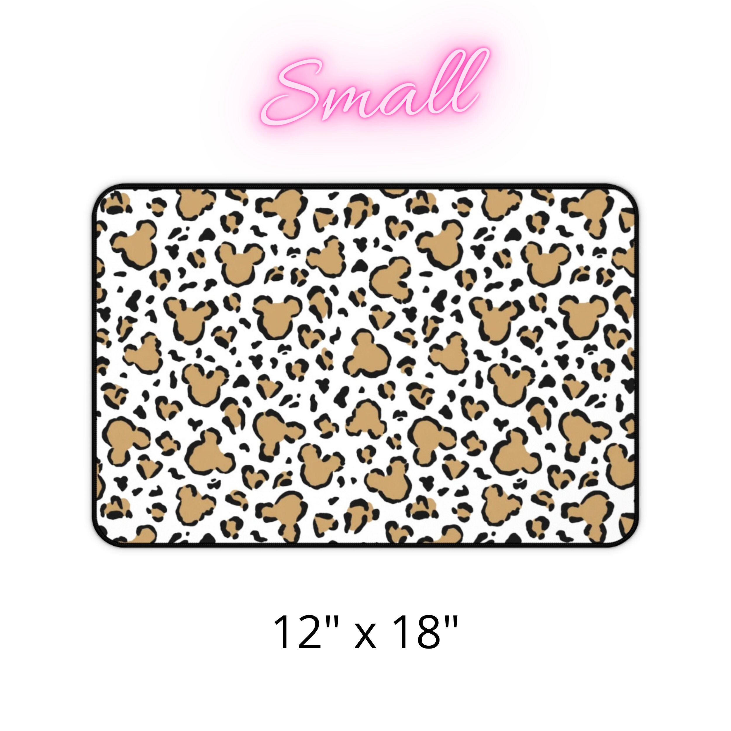 Disney Leopard Mickey Mouse Pattern Desk Mat Disney Mouse - Etsy