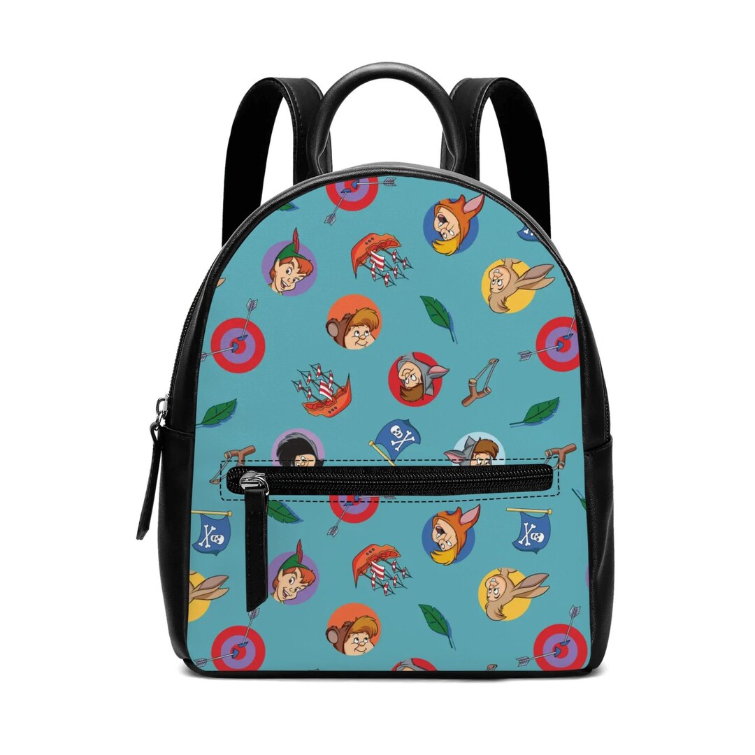 Disney Peter Pan Lost Boys Vegan Leather Mini Backpack, Peter Pan Bag ...