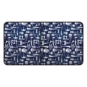 Star Wars Blueprints Desk Mat, Millennium Falcon Office, X-wing Desk ...