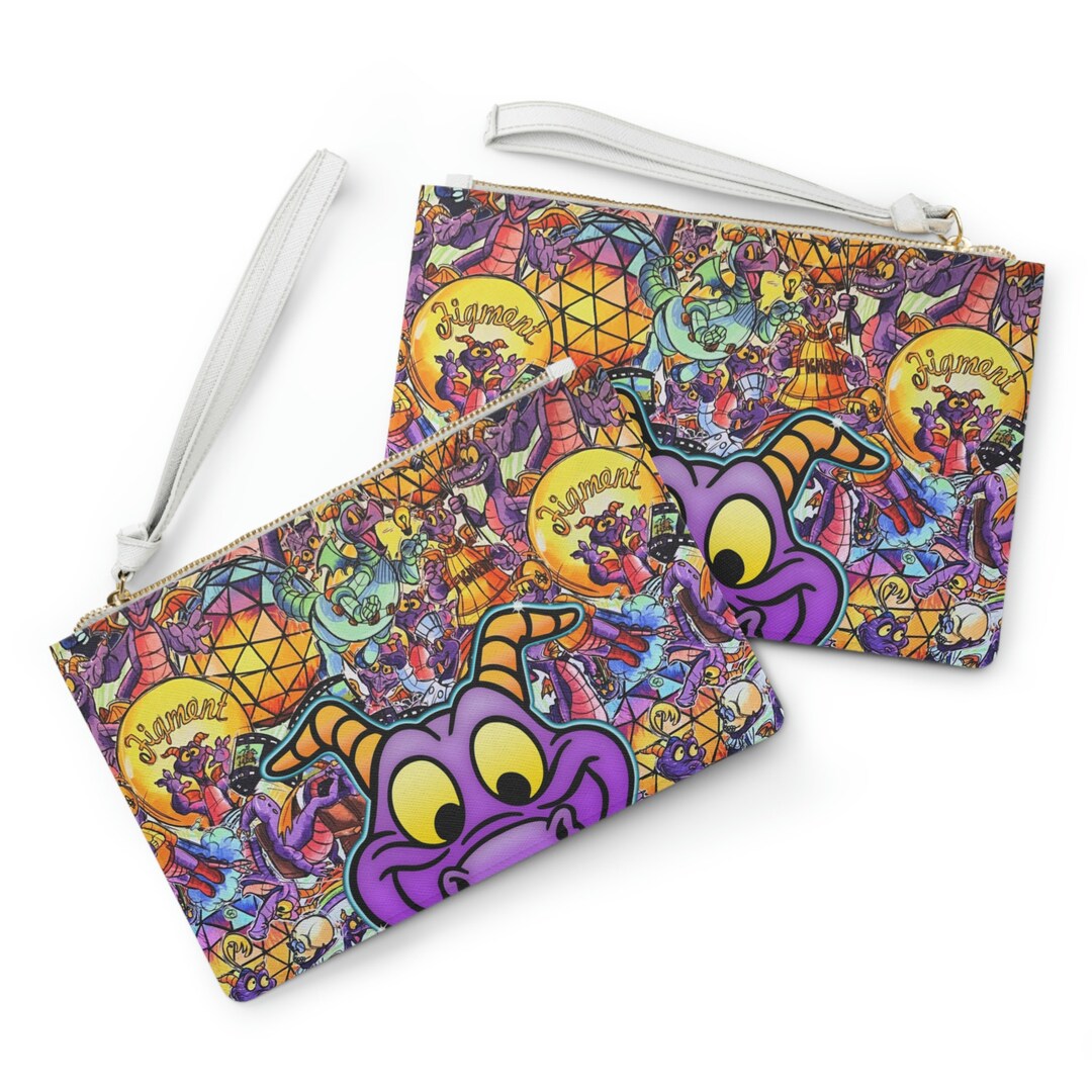 Disney Figment Clutch Bag, Disney Purse, Disney Handbag, Figment Purse ...