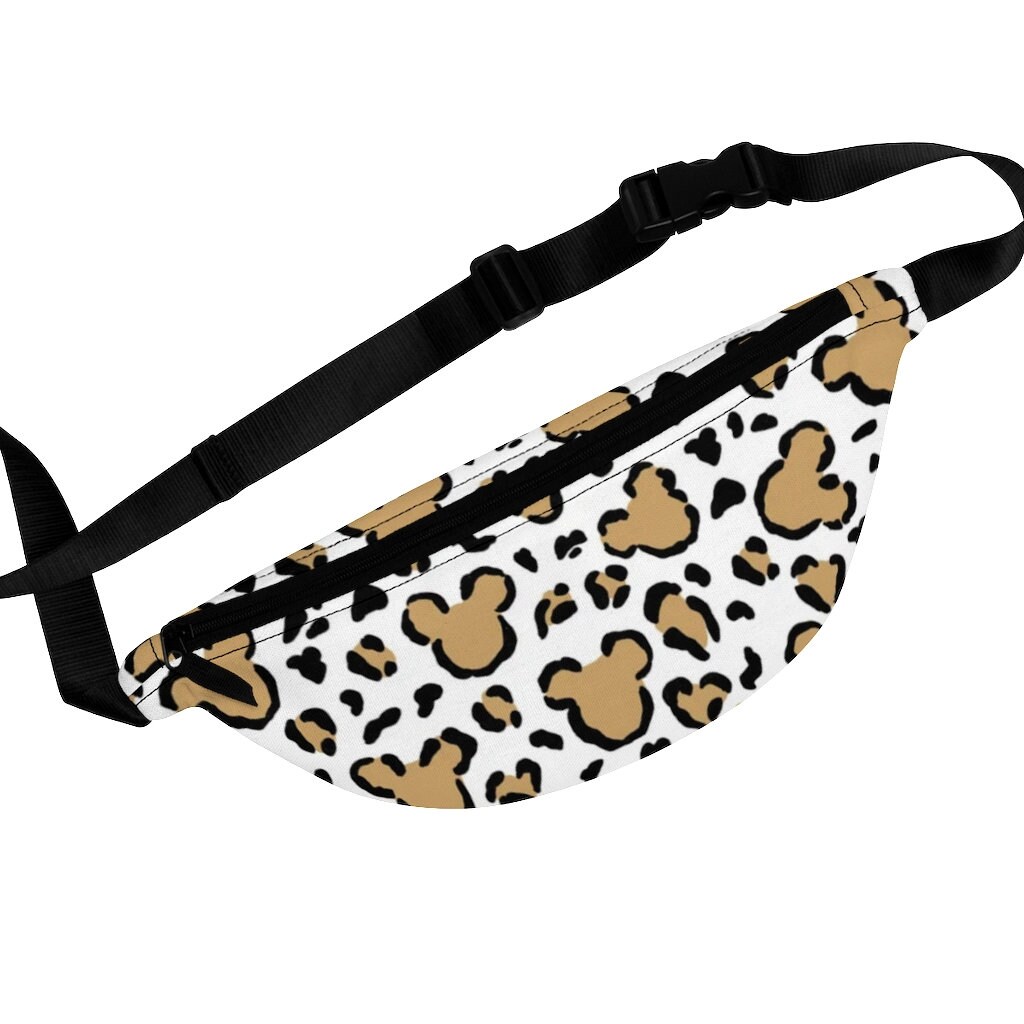 Disney Mickey Leopard Fanny Pack Disney Bag Disney Fanny - Etsy