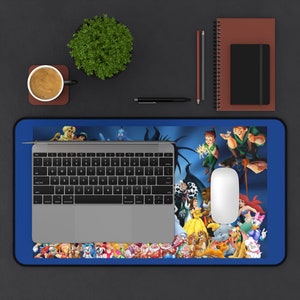 Disney Characters Collage Desk Mat, Disney Mouse Pad, Aladdin Office ...