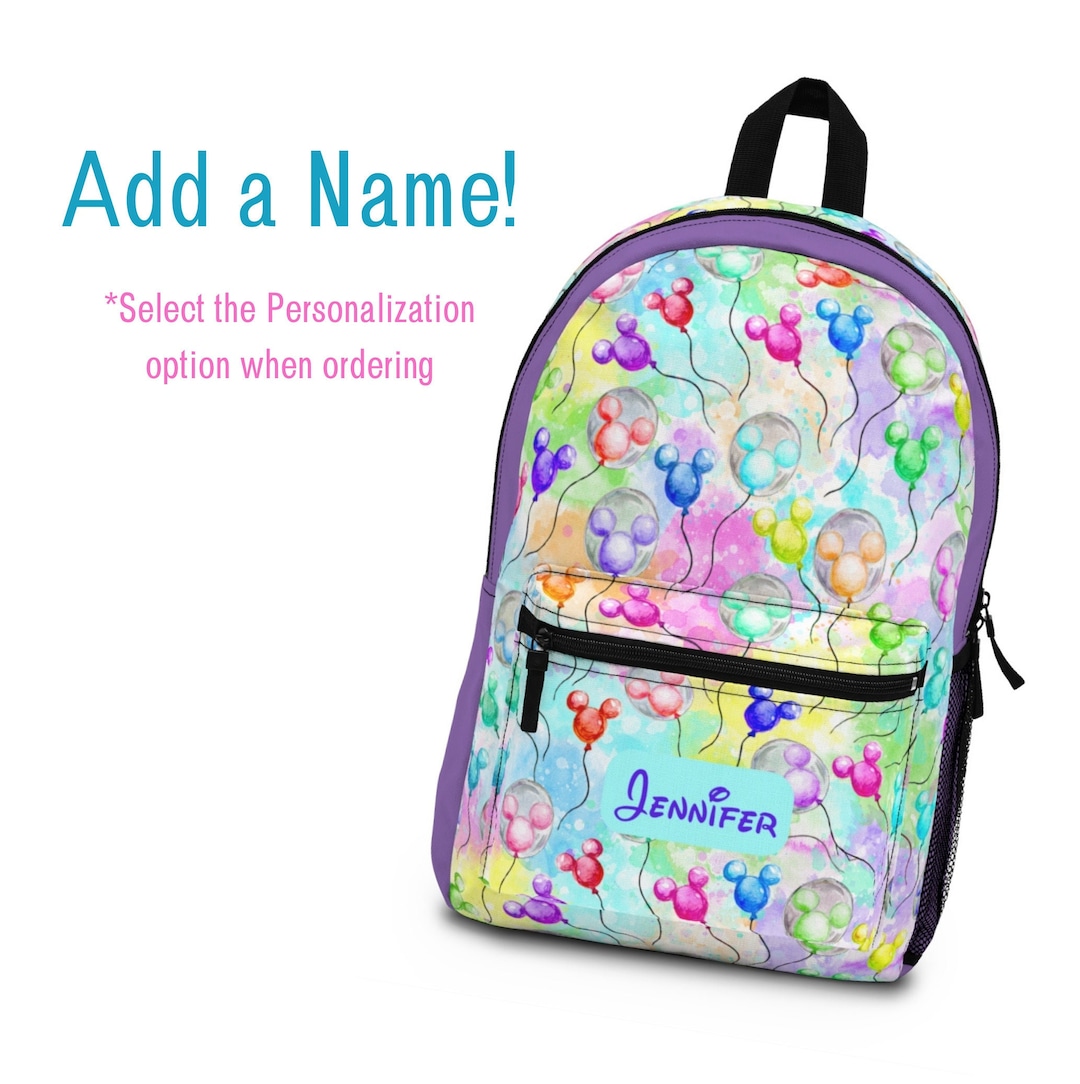 Disney Pastel Balloons Backpack, Disney Backpack, Mickey Backpack ...