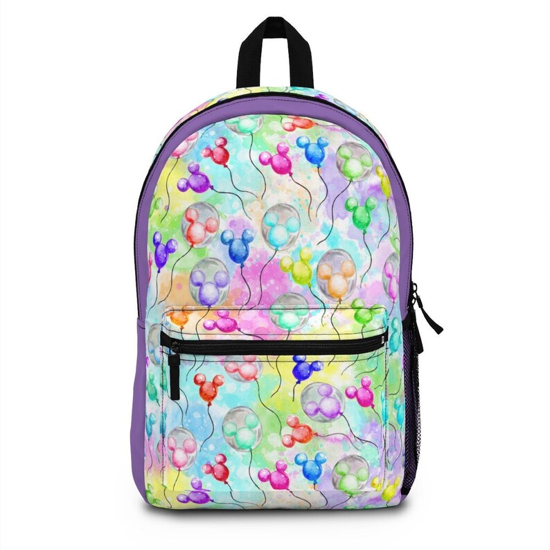 Disney Pastel Balloons Backpack Disney Backpack Mickey - Etsy