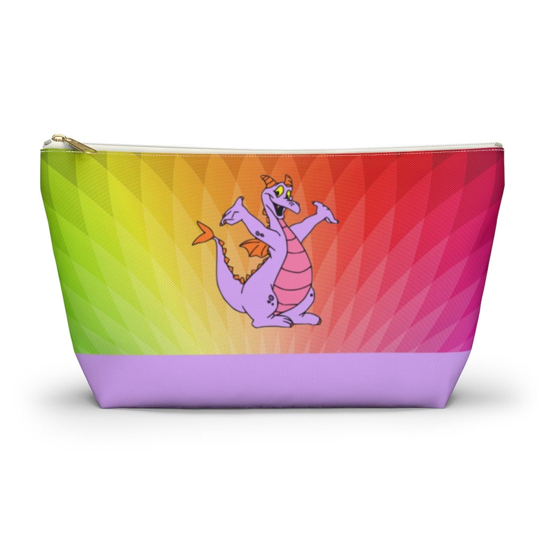 Disney Figment Rainbow Accessory Pouch W/ T-bottom, Figment Makeup Bag ...