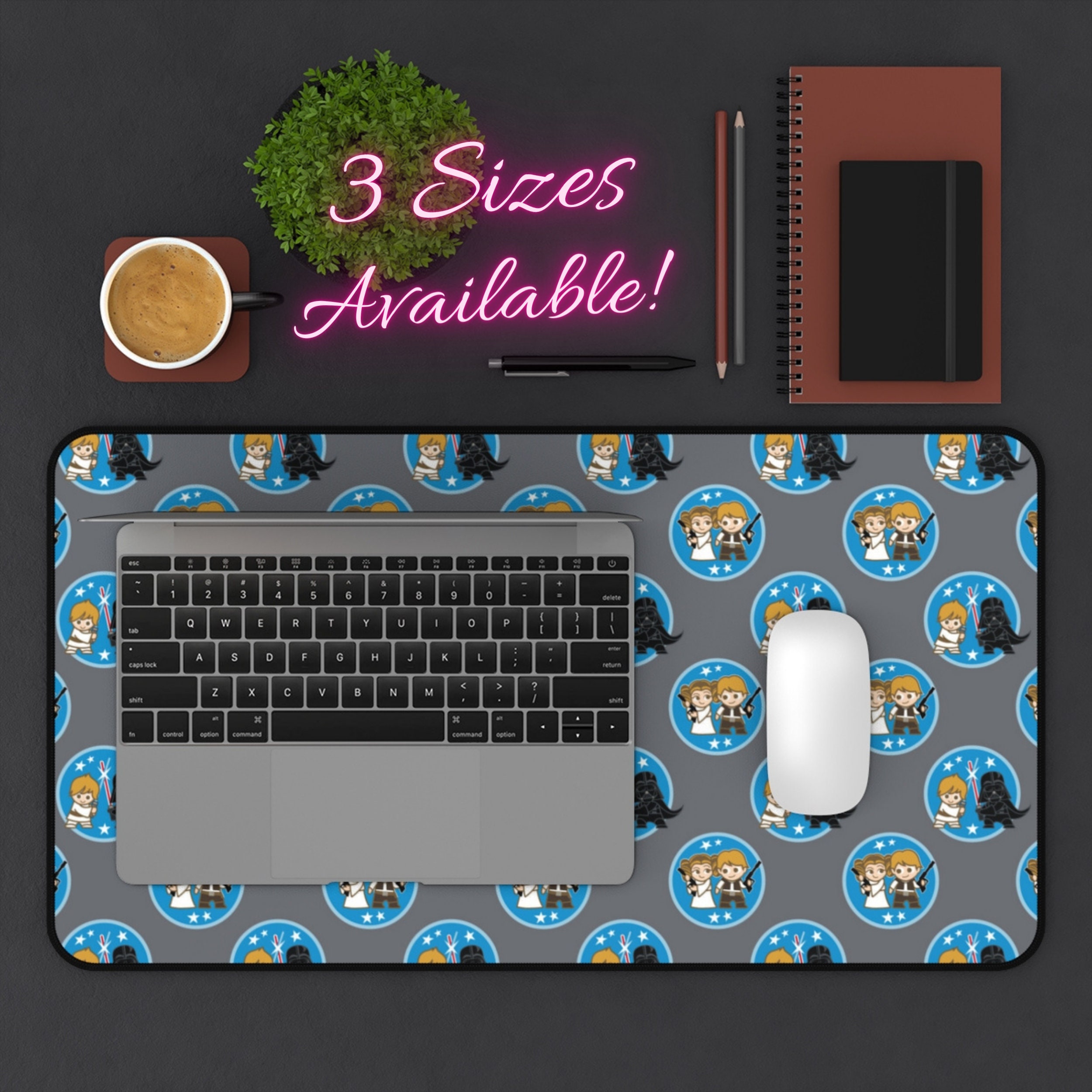 Star Wars Kawaii Desk Mat, Darth Vader Desk Pad, Star Wars Office ...
