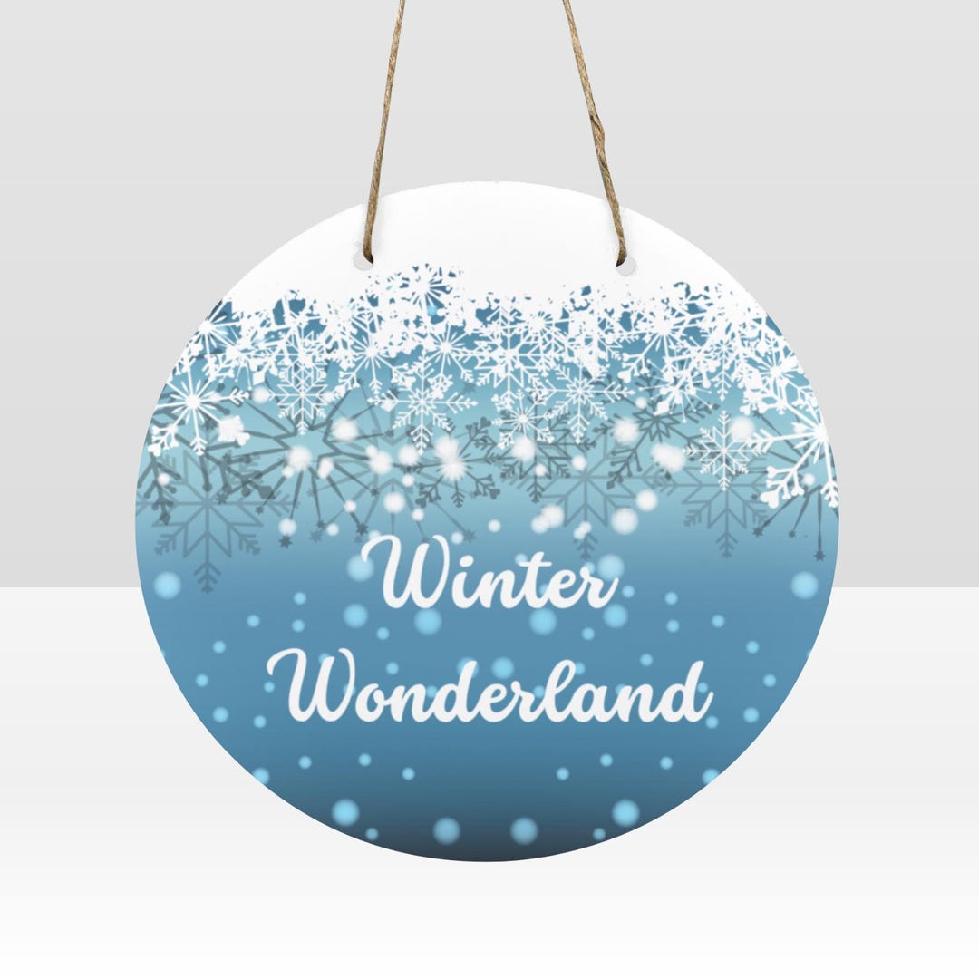 Winter Wonderland Wood Sign, Winter Door Sign, Winter Decoration, Gift ...