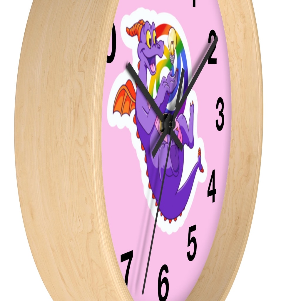 Disney Epcot Figment Wooden Clock, Disney Clock, Disney Designed & Sold ...