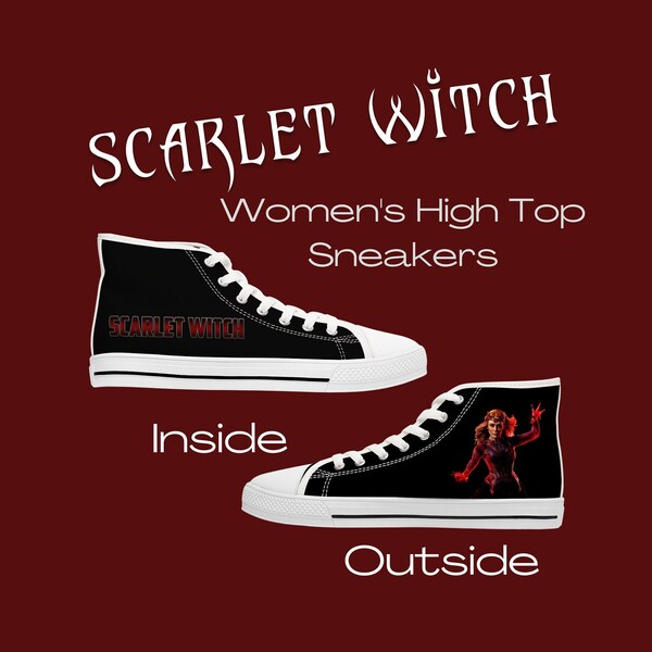 Scarlet Witch Converse Shoes - Etsy