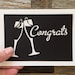 Congrats Card, Congratulations Card, Toast Card, Champagne Toast Card ...