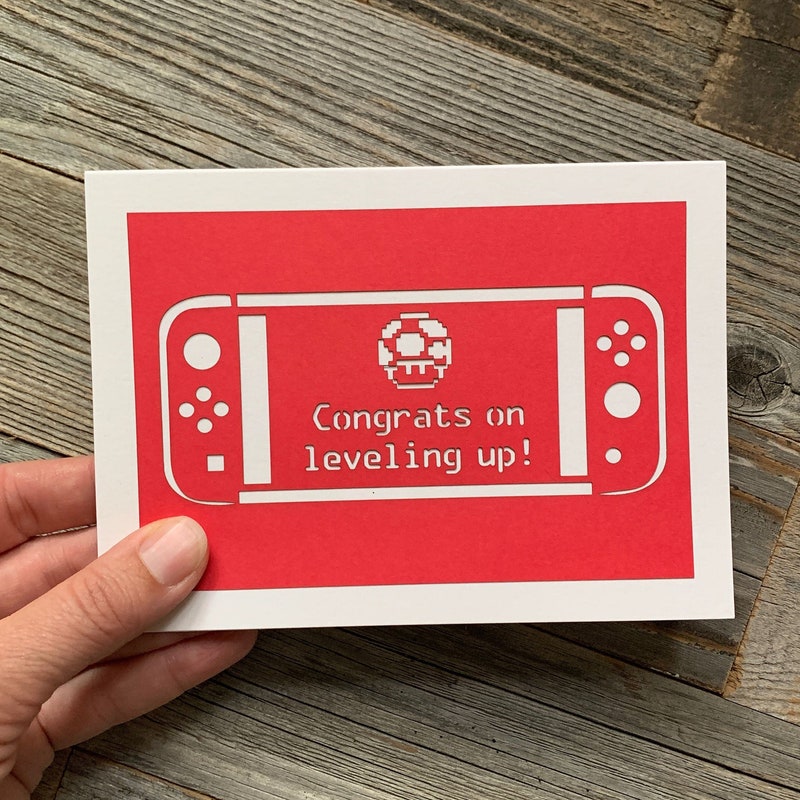 Nintendo Birthday Card - Etsy
