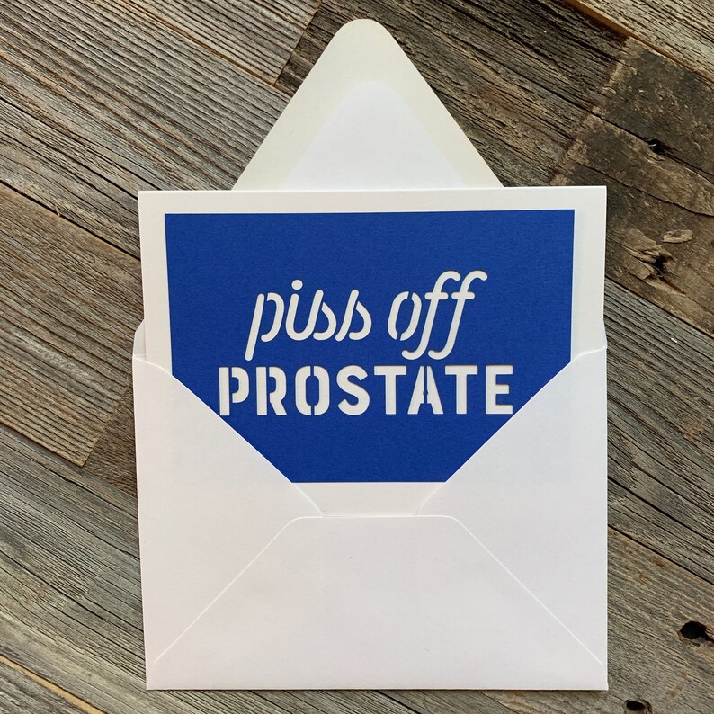 Funny Prostate Cancer Card Piss off Prostate Card Prostate - Etsy