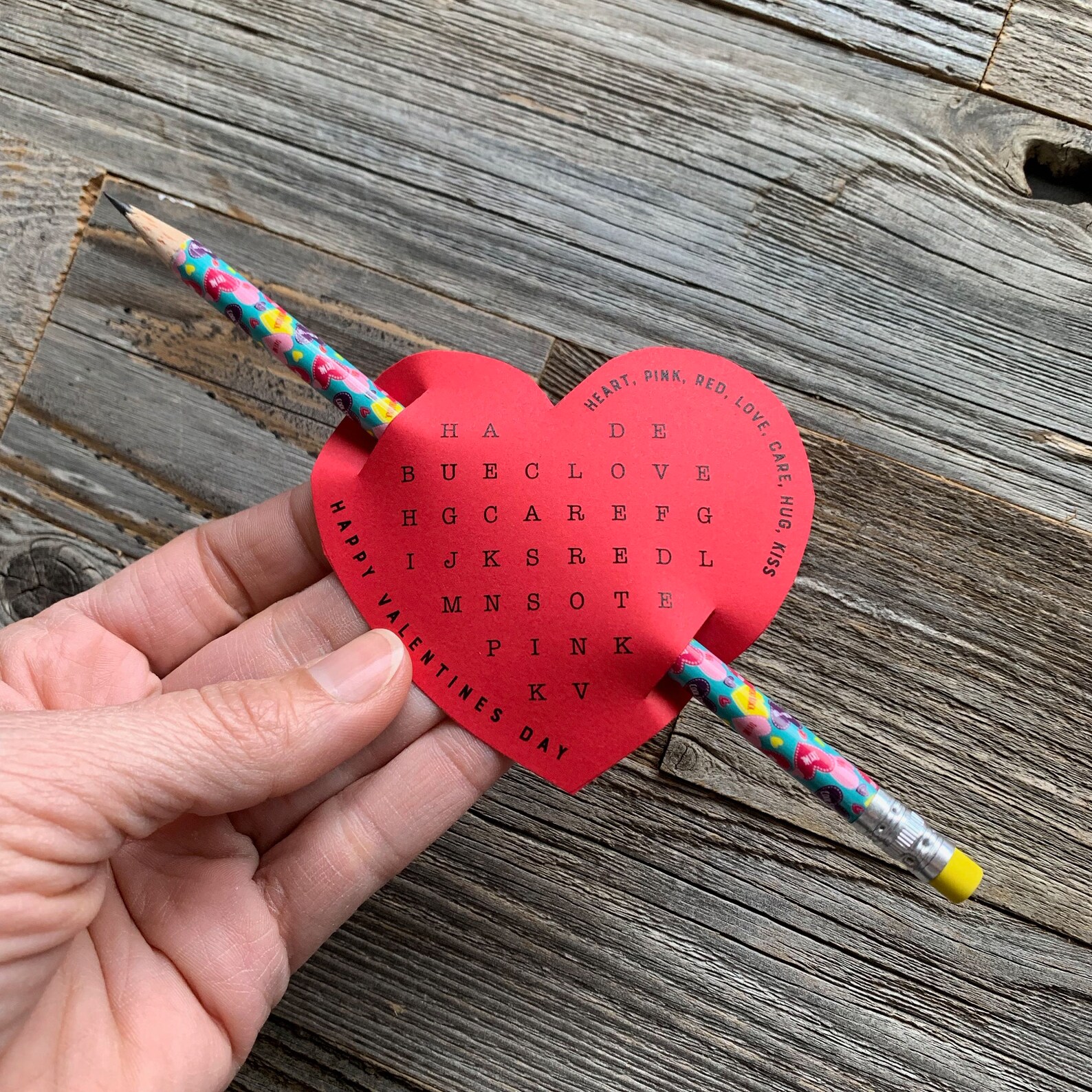 Printable Valentine Word Search, Kids Printable Valentine, Kid ...