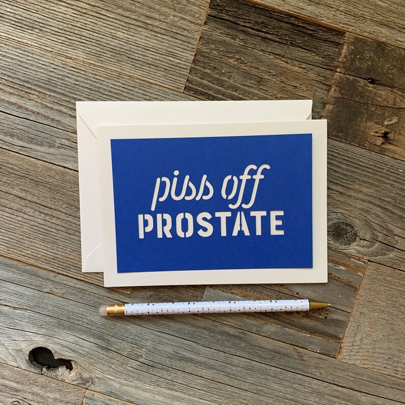 Funny Prostate Cancer Card, Piss off Prostate Card, Prostate Cancer ...