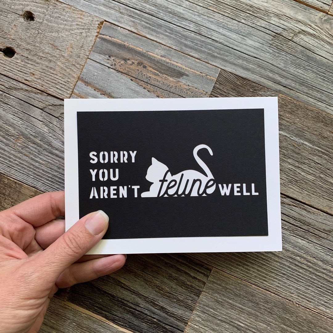 Sorry You Aren't Feeling Well Card, Get Well Soon Card, Sorry You Aren ...