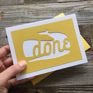 Whale Done Card, Well Done Card, New Job Card, Graduation Card, Funny ...