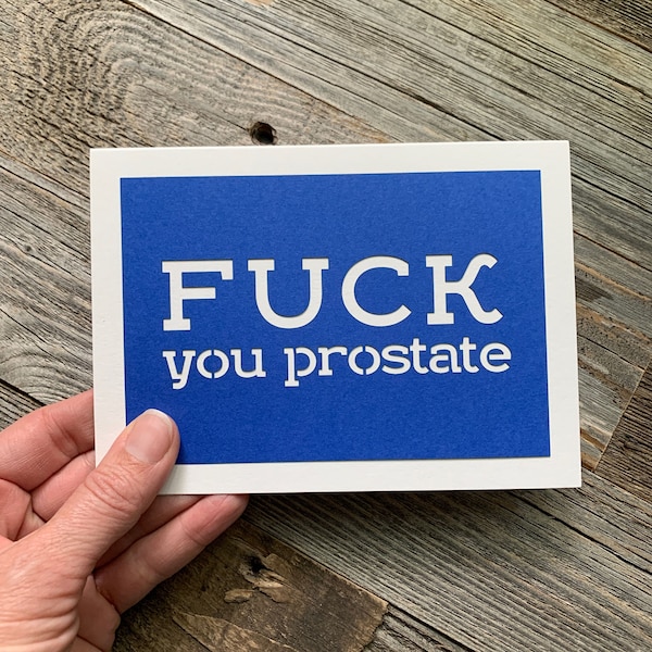 Funny Prostate Card - Etsy