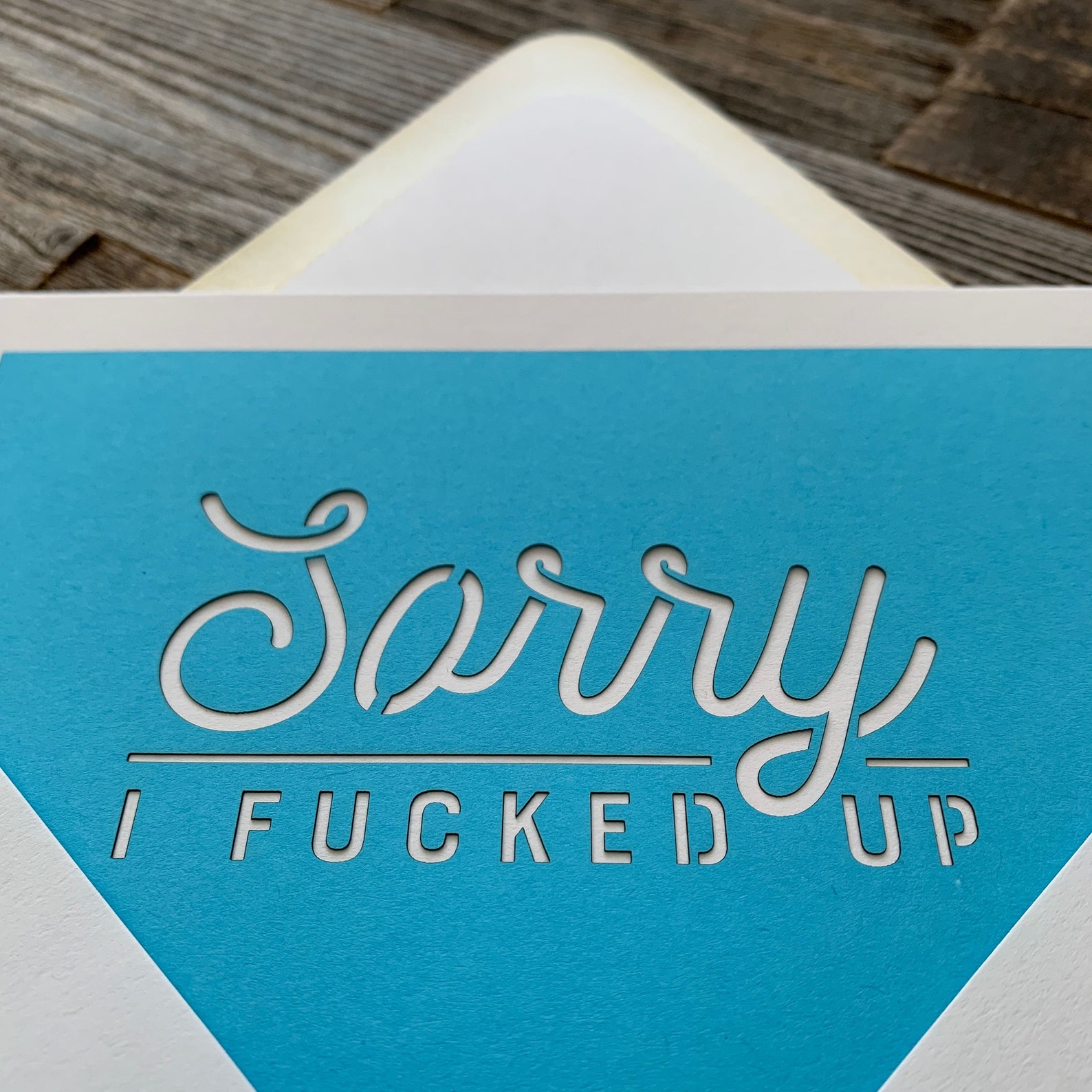 Sorry Card Sorry I Fucked up Card Sorry I Messed up Card I - Etsy
