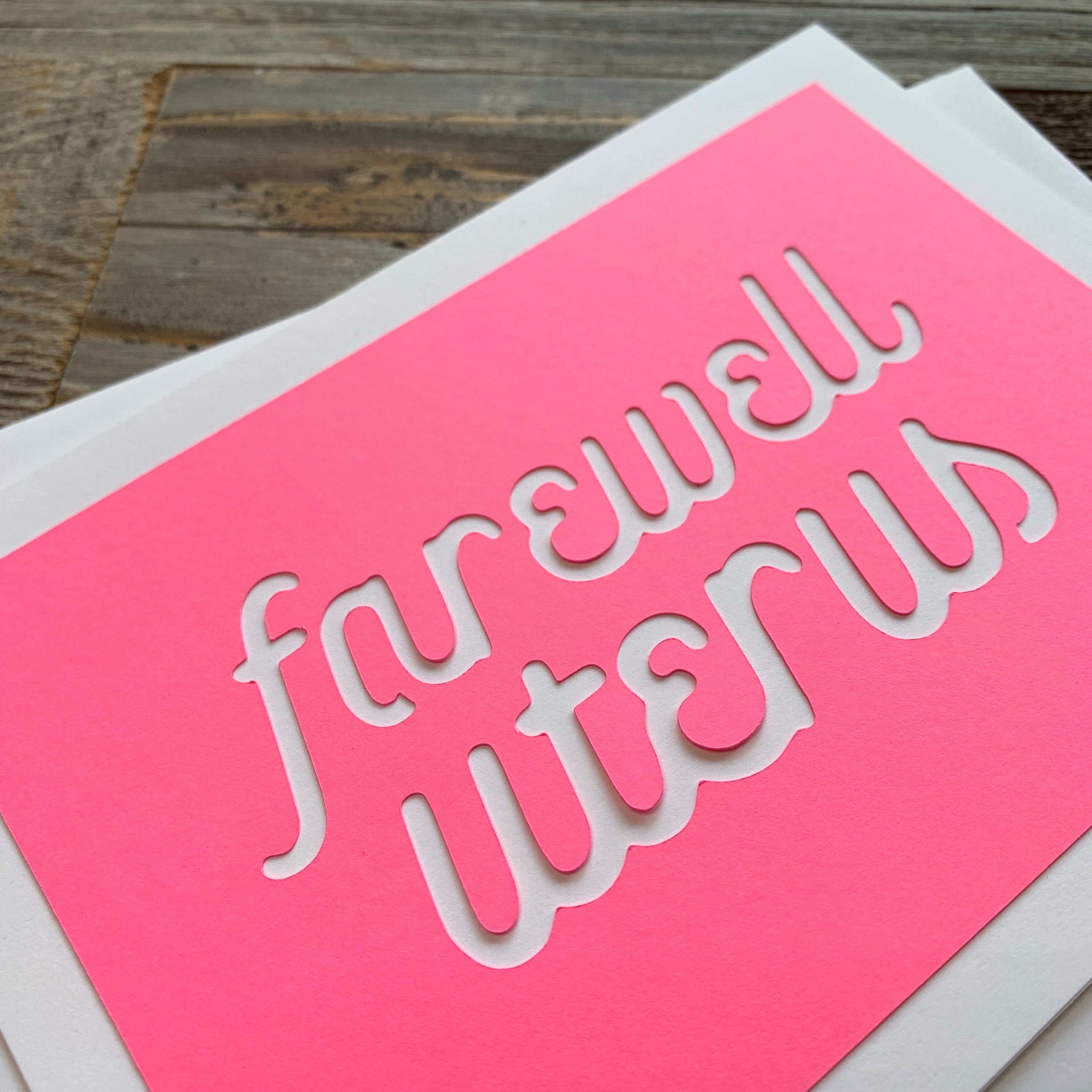 Farewell Uterus Card Hysterectomy Card Goodbye Uterus Card - Etsy Australia