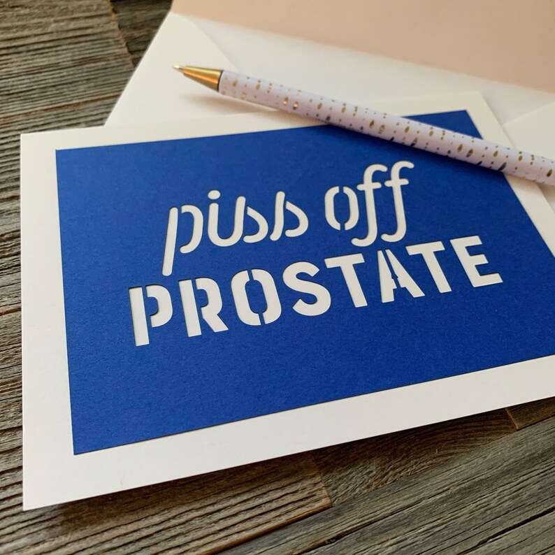 Funny Prostate Cancer Card Piss off Prostate Card Prostate | Etsy