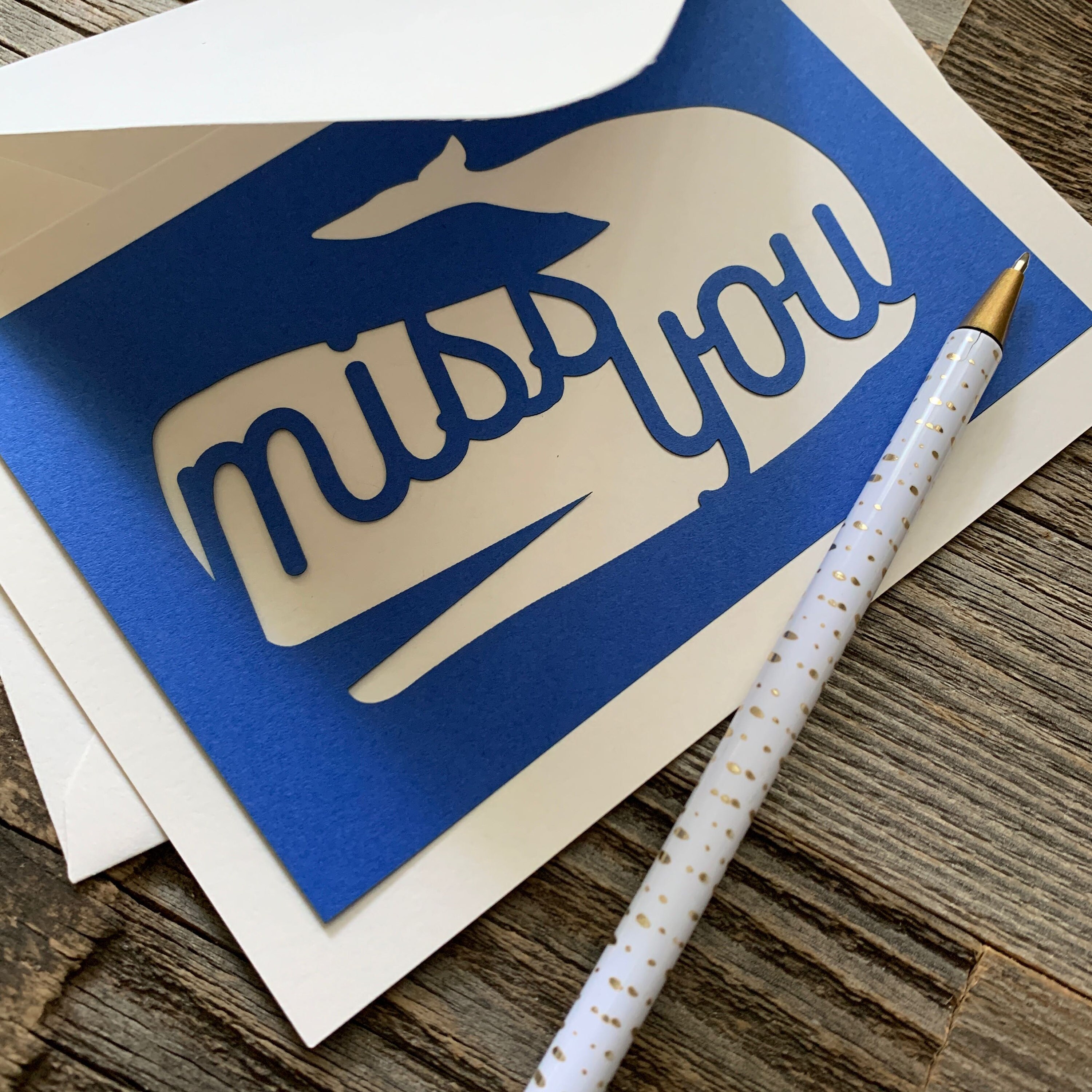 Whale Miss You Card, We Will Miss You Card, Bon Voyage Card, Farewell ...