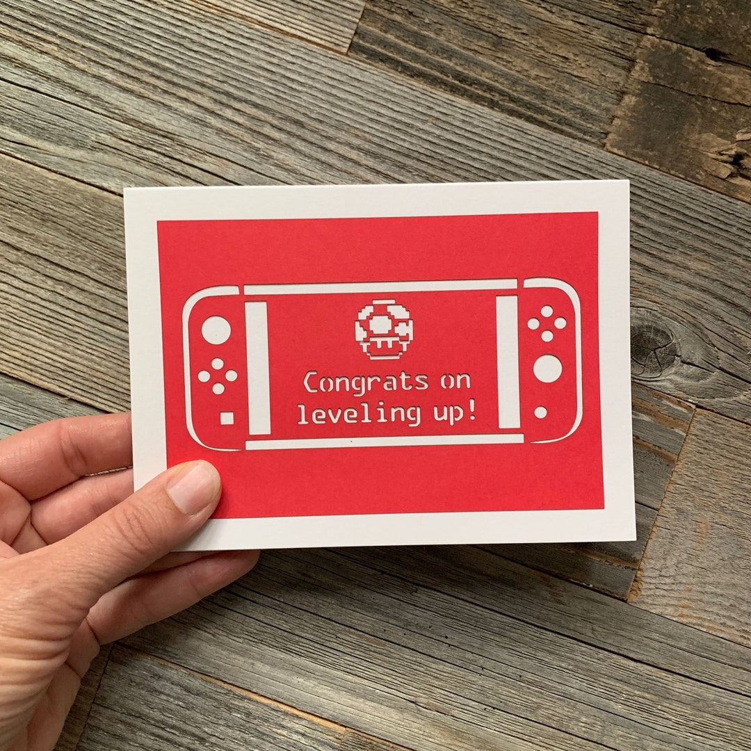 Video Game Birthday Card, Video Game Graduation Card, Continuation Card ...