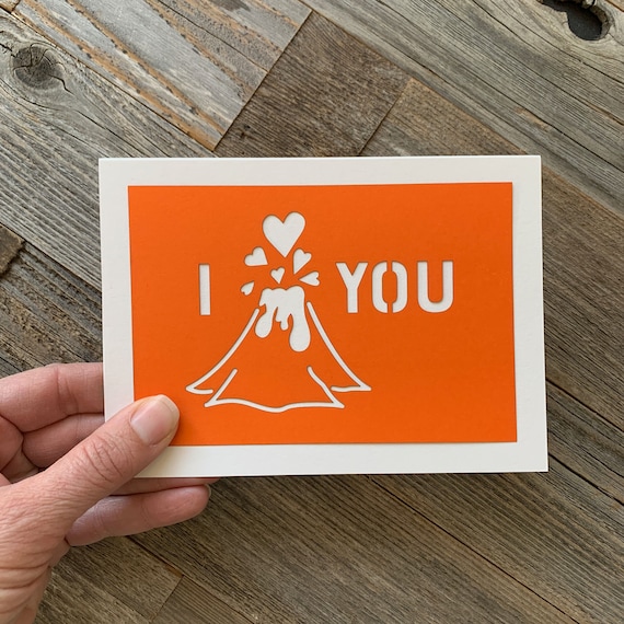 I Lava You Card Love Card I Love You Card Valentines Day | Etsy