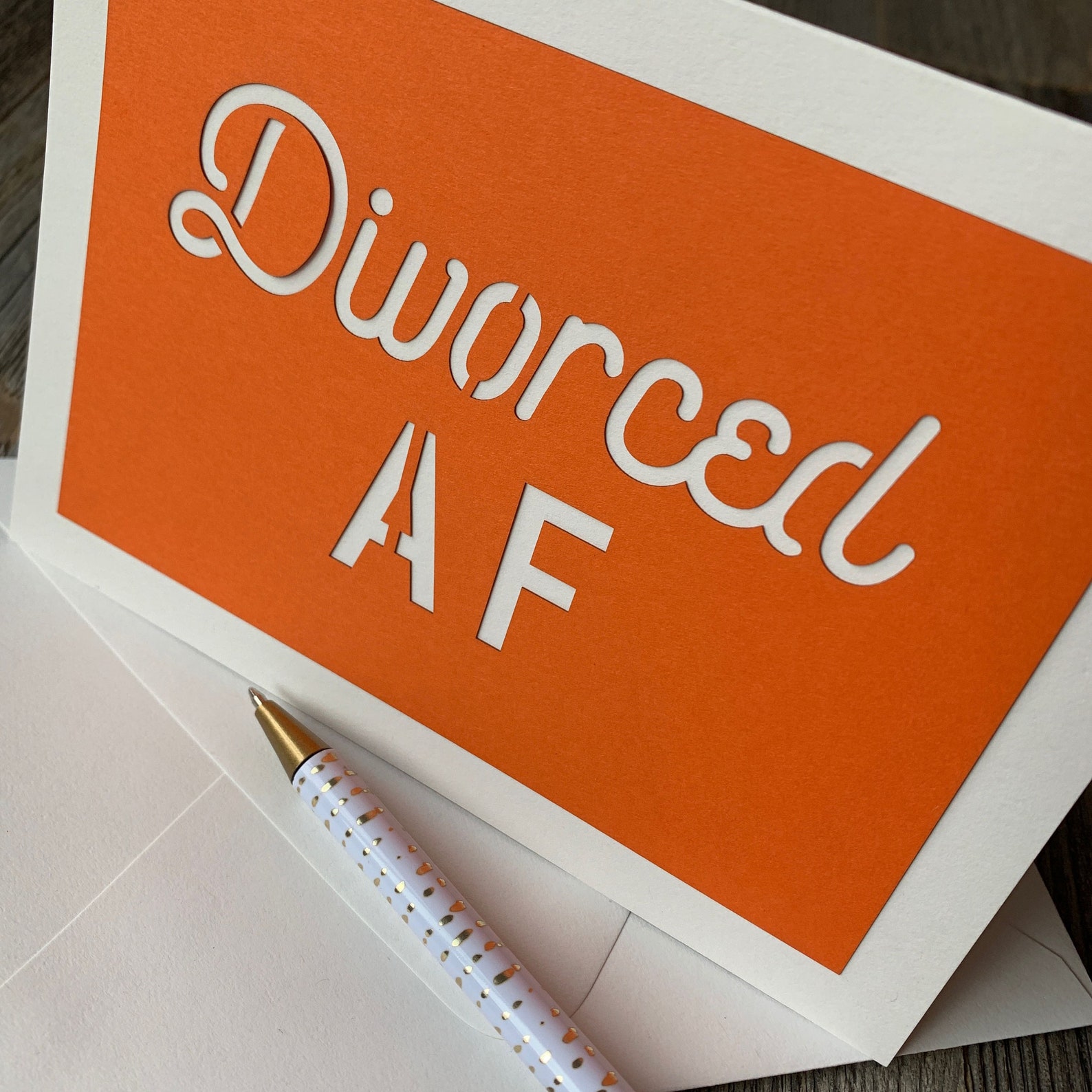 Divorced AF Card Divorce Card Divorce Party Card Sorry - Etsy
