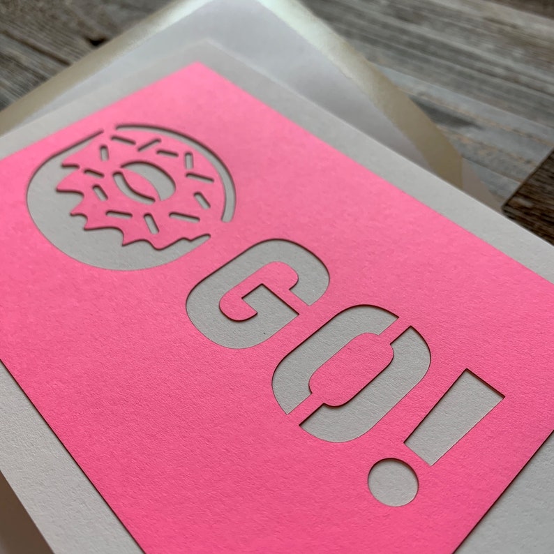 Don't Go Card Donut Go Card Moving Card I Don't | Etsy