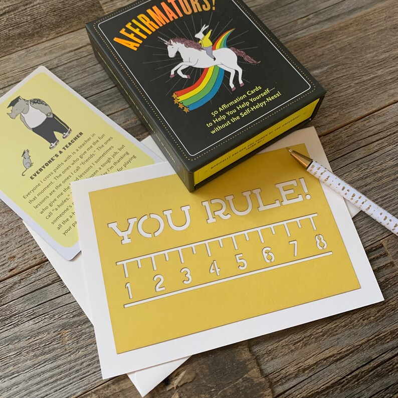 You Rule Card Teacher Thank You Card Teacher Appreciation - Etsy