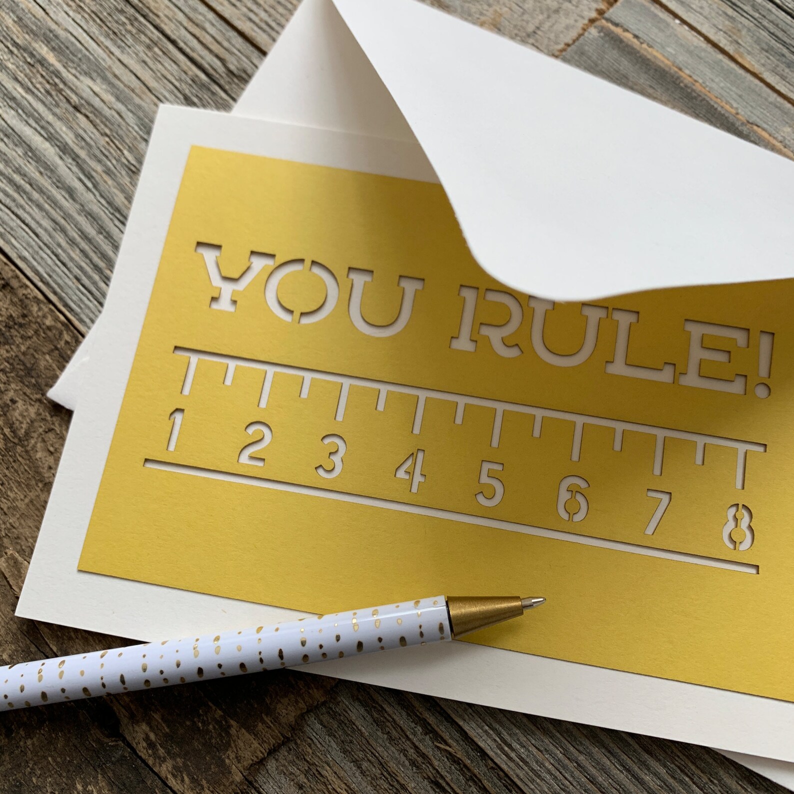 You Rule Card Teacher Thank You Card Teacher Appreciation - Etsy