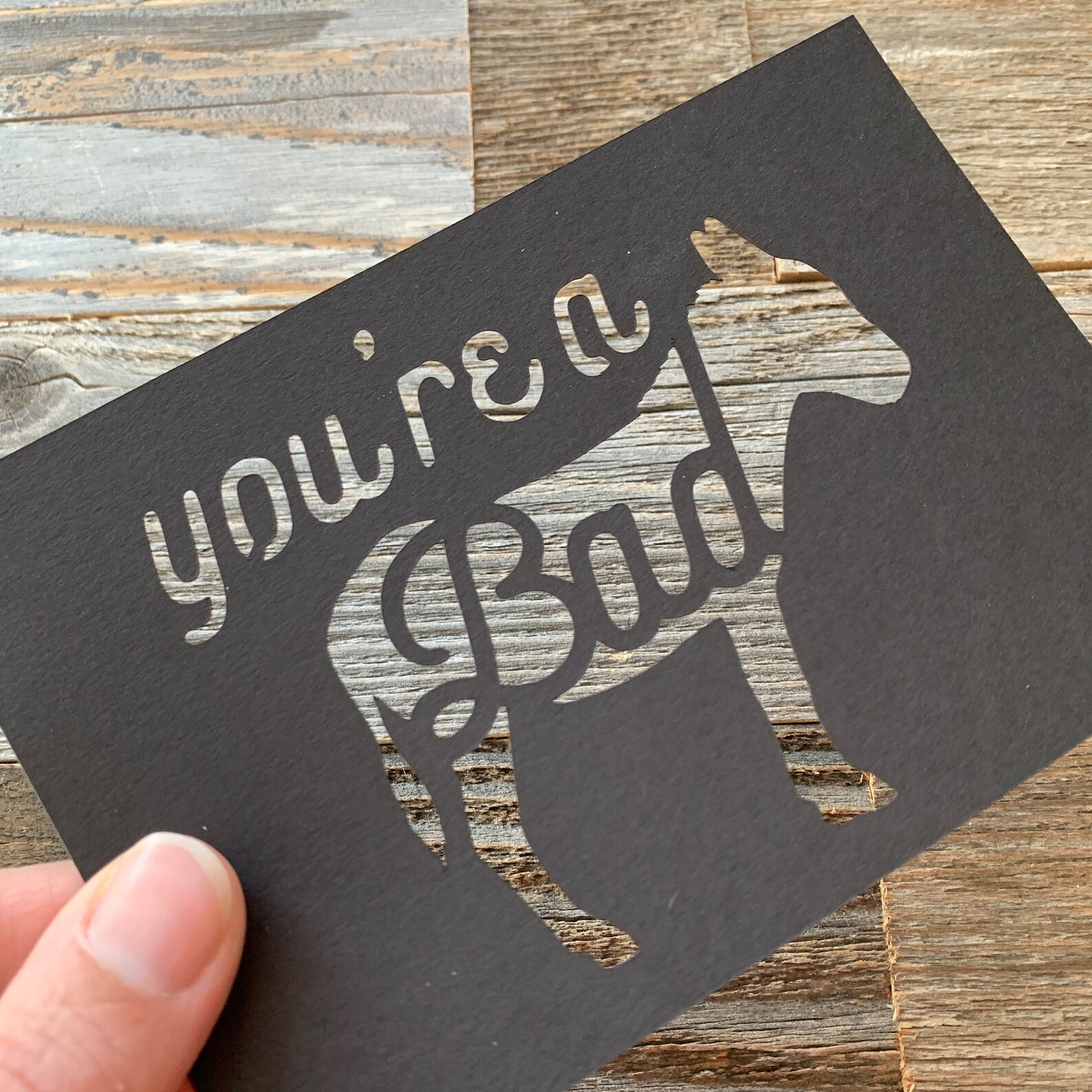 You're a Bad Ass Card Friend Support Card Bad Ass Card - Etsy