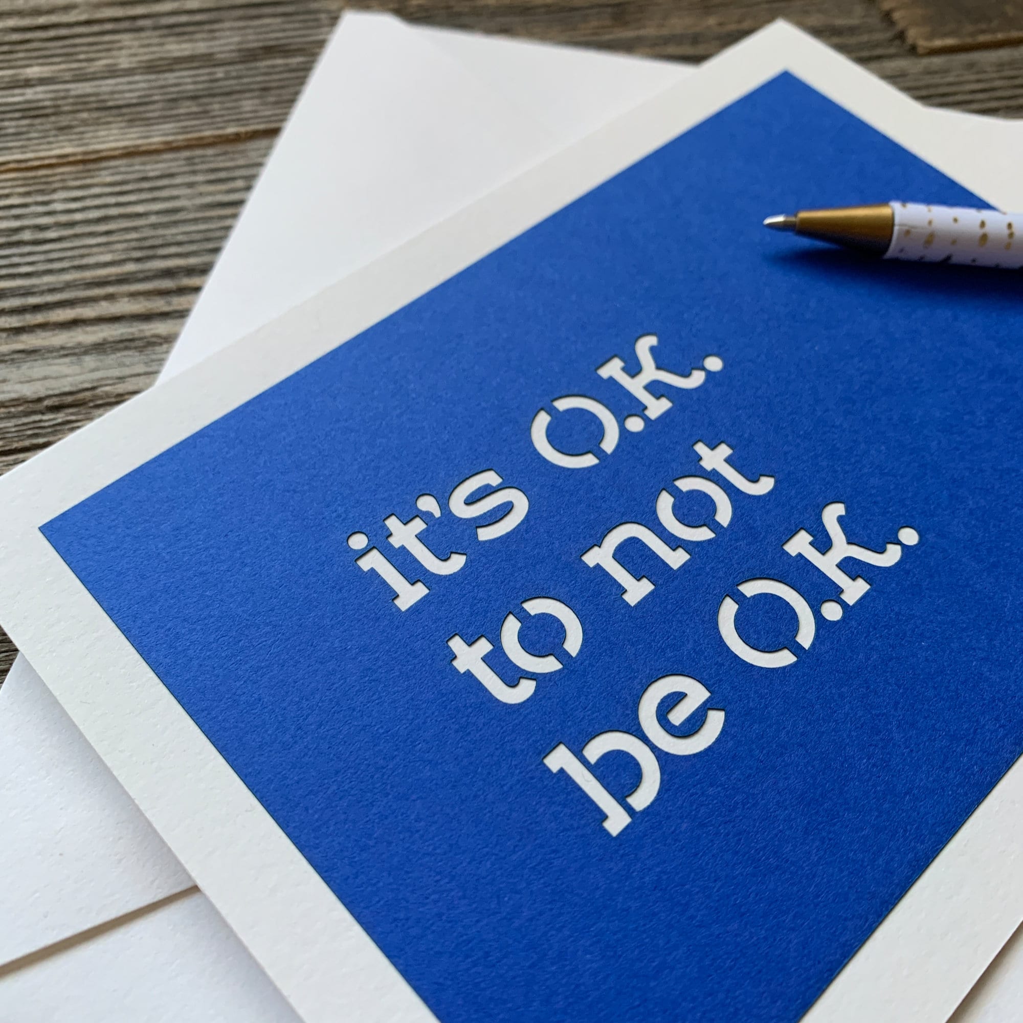 It's OK to not be OK card It's okay to not be okay - Etsy.de