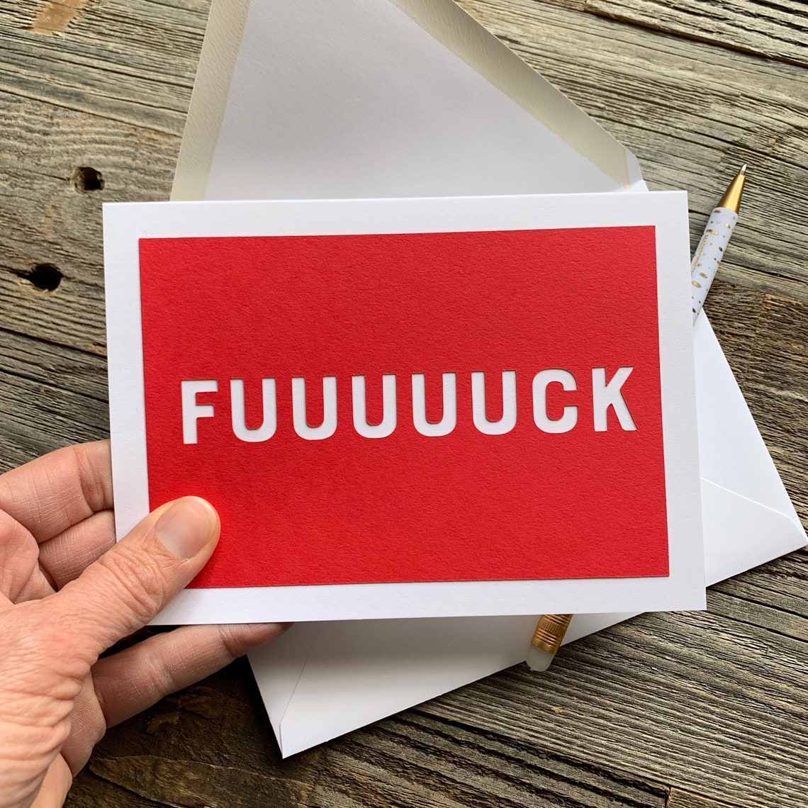 FUUUUUCK Card Fuck Card Fck Card Funny Friend Card Funny | Etsy