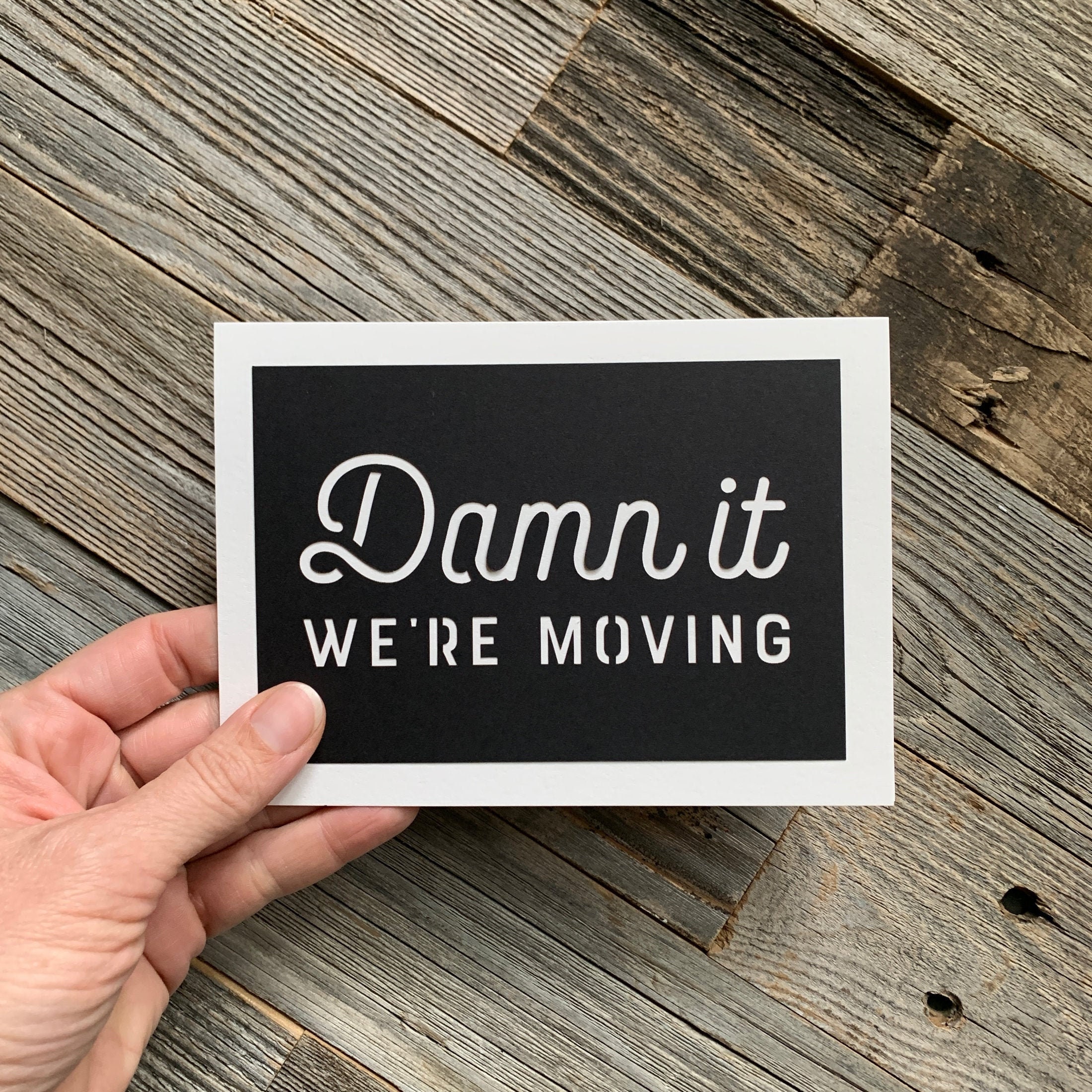 Damn It We're Moving Moving Card Funny Moving Card Miss - Etsy UK