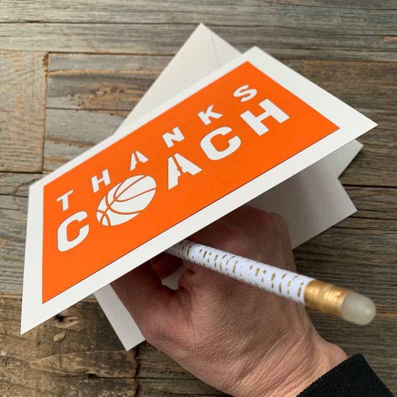Basketball Coach Card Thank You Coach Card Thanks Coach - Etsy