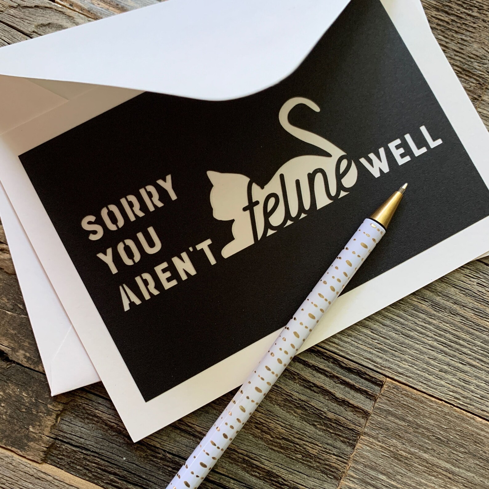 Sorry You Aren't Feeling Well Card Get Well Soon Card - Etsy