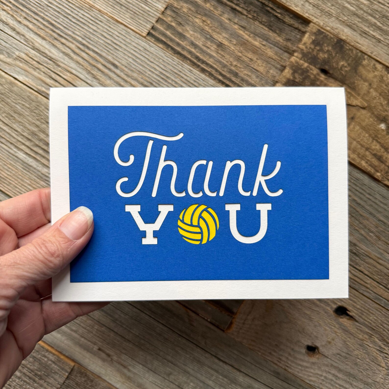 Water Polo or Volleyball Thank You Card - Etsy