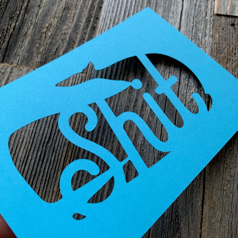 Whale Shit Blank Card Well Shit Card Divorce Card Cute Pun | Etsy