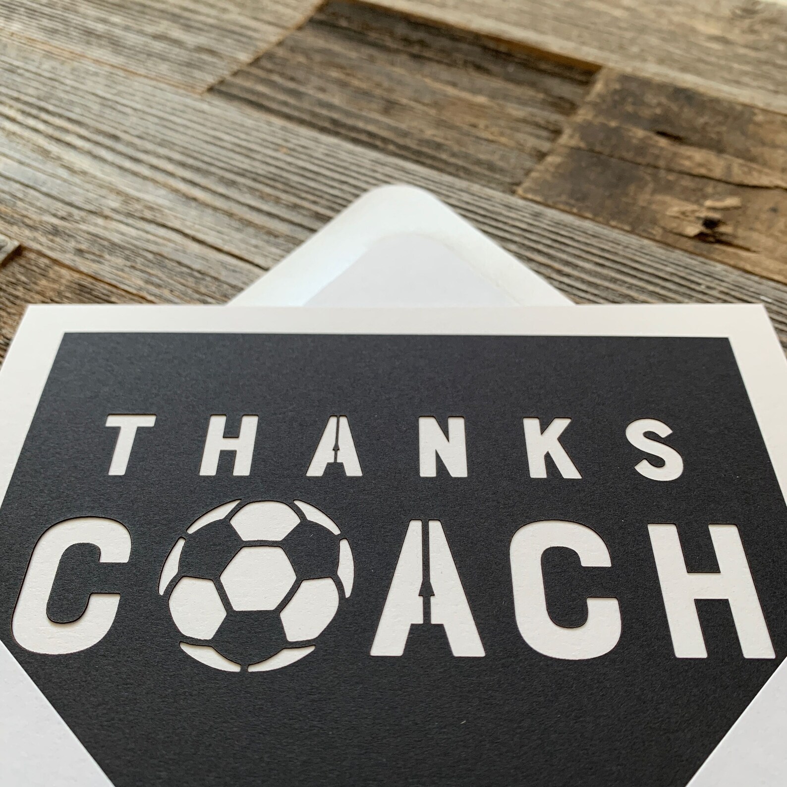 Soccer Coach Card Thank You Coach Card Thanks Coach Card | Etsy