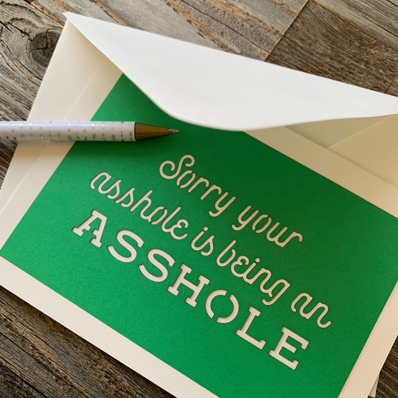 Colon Cancer Card Colonoscopy Card Sorry Your Asshole is | Etsy