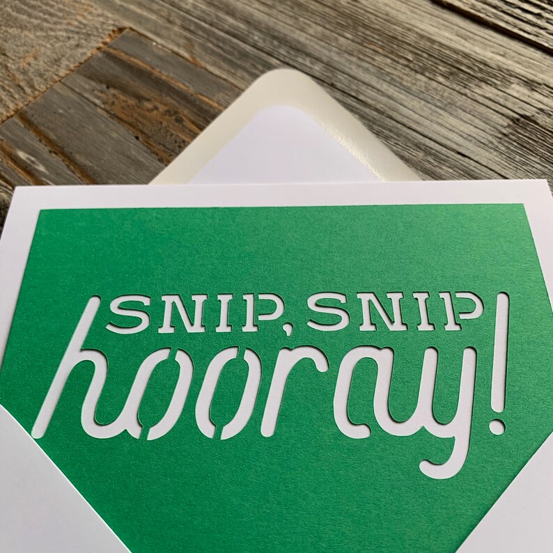 Snip Snip Hooray, Vasectomy Card, Congratulations on Your Vasectomy ...