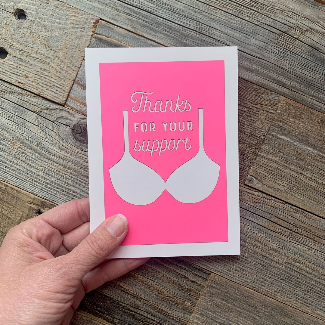 Thanks for Your Support Card, Thank You Card, Friend Card, Friend Love ...