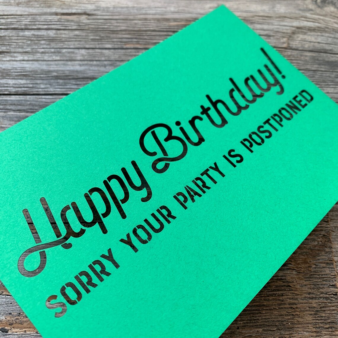Postponed Birthday Card Sorry Your Birthday Party Was | Etsy
