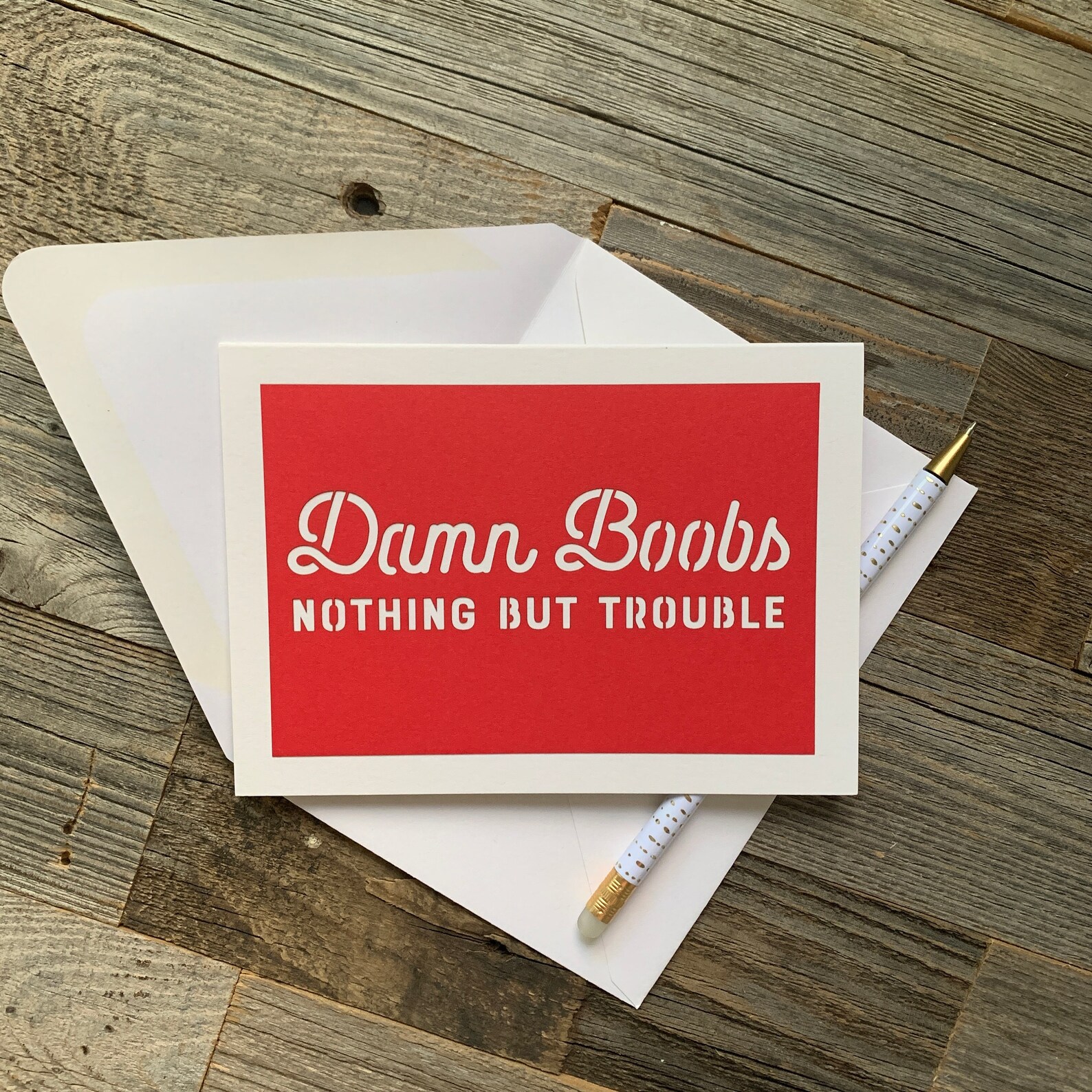 Damn Boobs Card Breast Cancer Support Card Lactation Card | Etsy