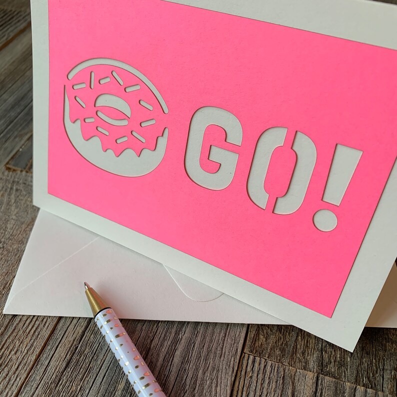 Don't Go Card Donut Go Card Moving Card I Don't - Etsy