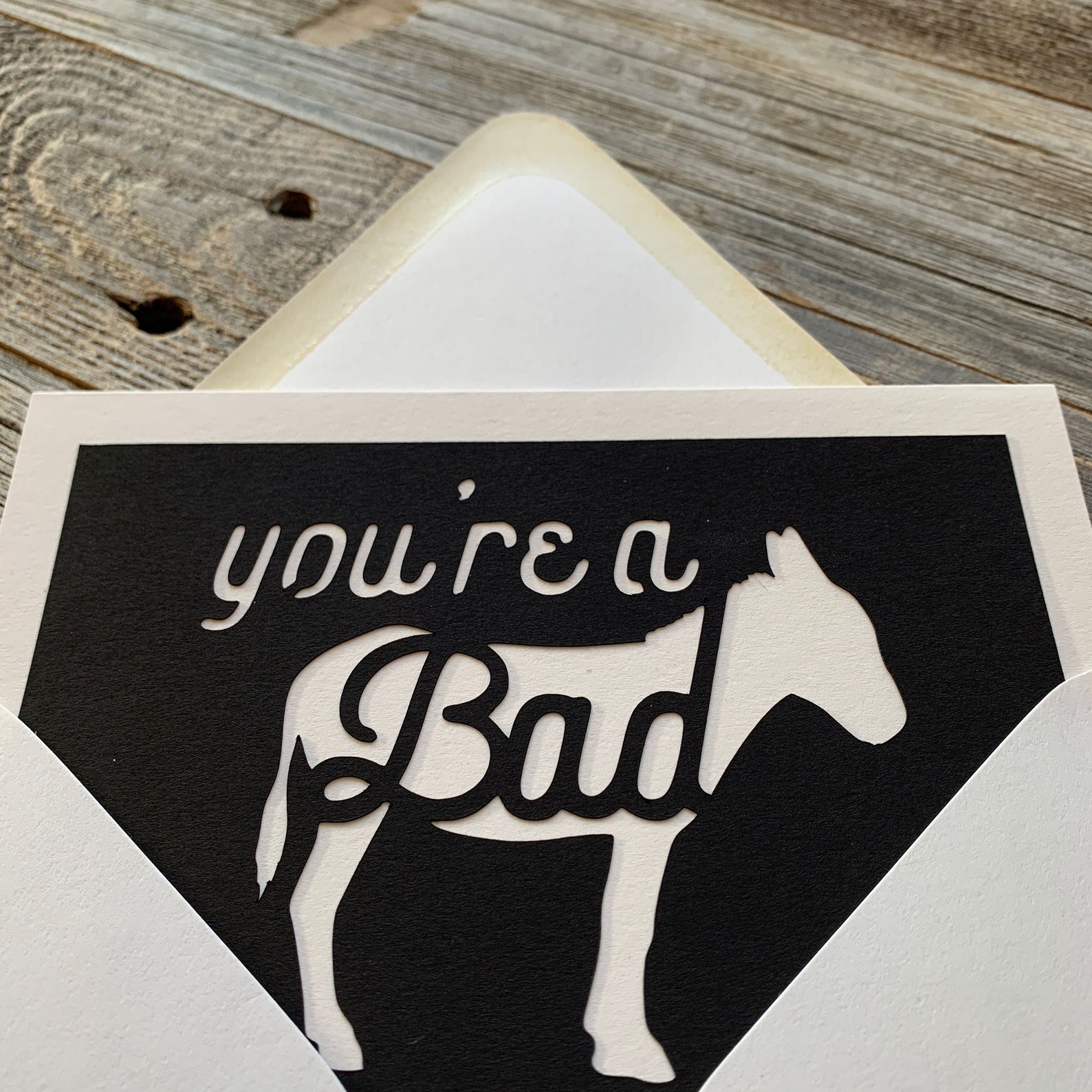 You're a Bad Ass Card Friend Support Card Bad Ass Card - Etsy