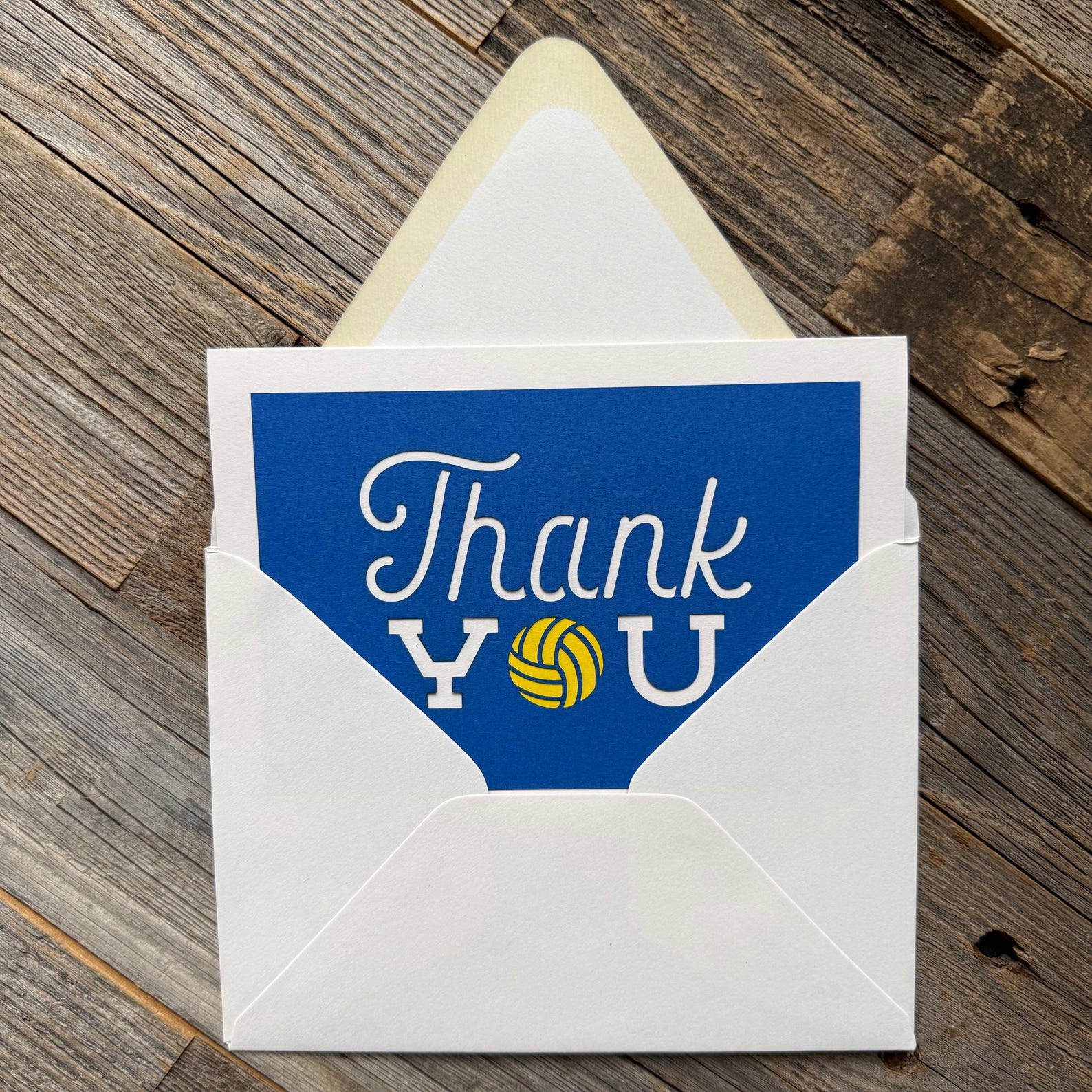 Water Polo or Volleyball Thank You Card - Etsy