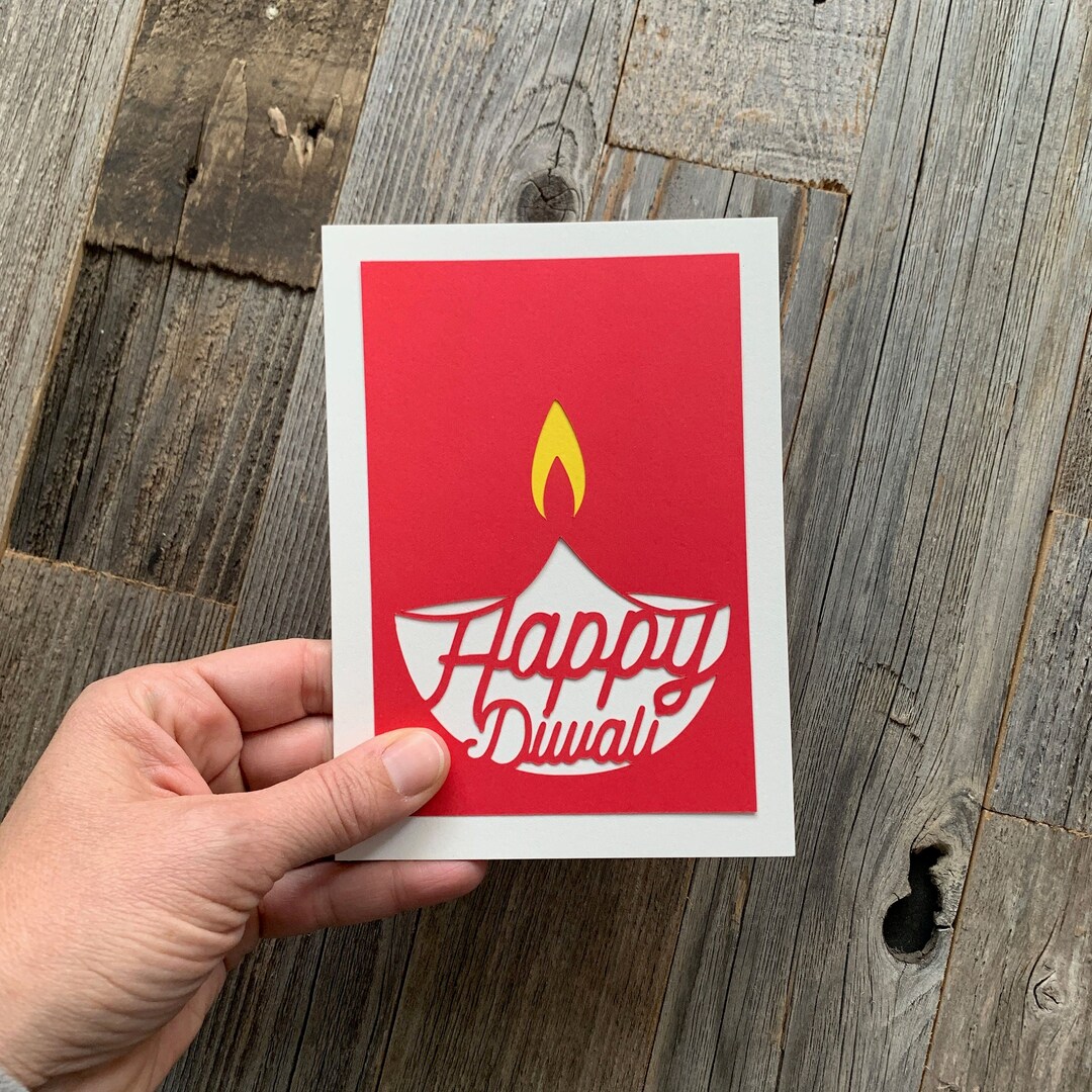 Happy Diwali Card, Festival of Lights, Hindu New Year - Etsy