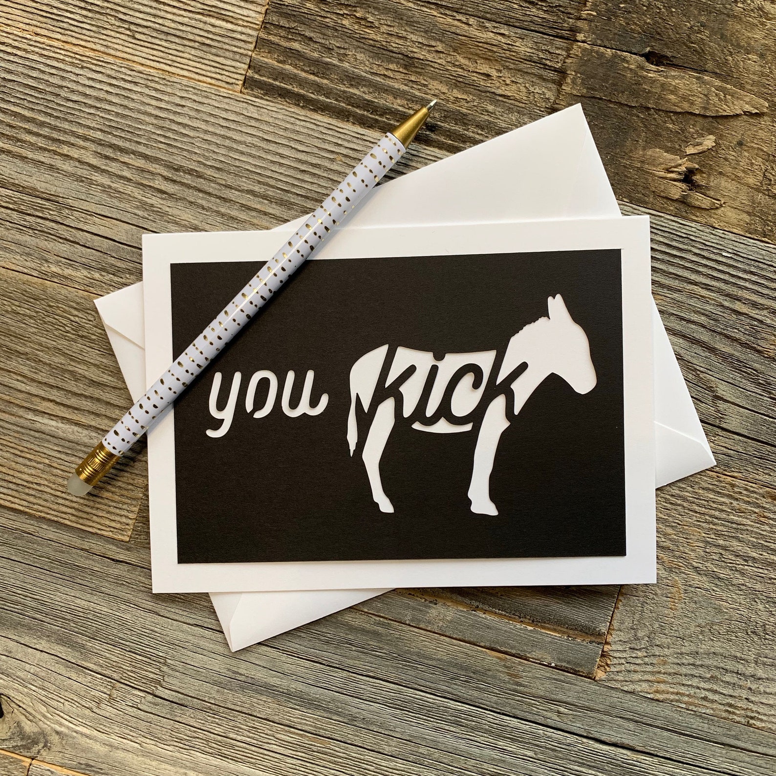 You Kick Ass Encouragement Card Kick Ass Card Graduation | Etsy